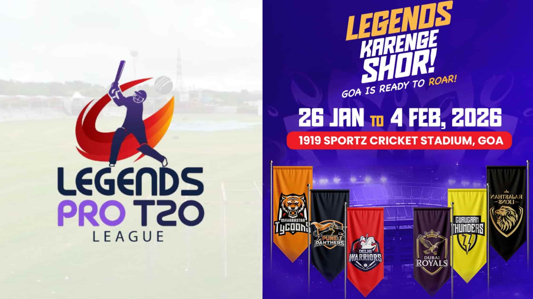 Legends Pro T20 League Teams: Squads & Players Lineups (2026)