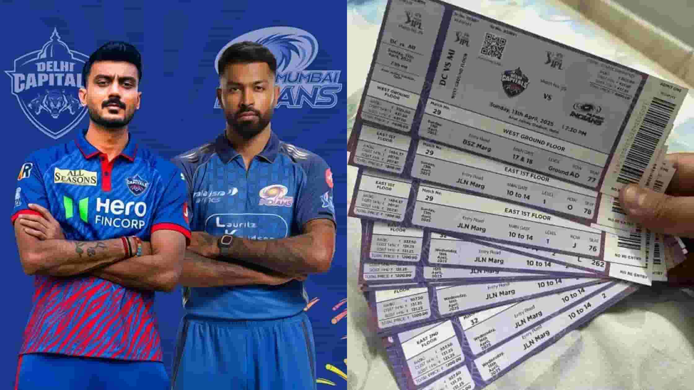 DC vs MI IPL 2026 Match 8 Tickets – Prices, Booking & Availability