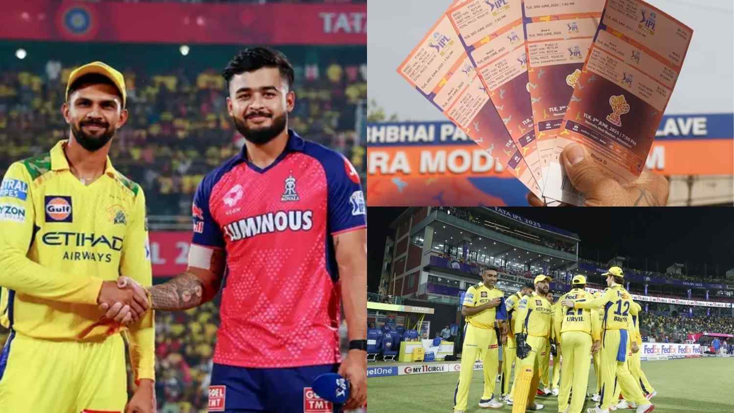 RR vs CSK Match 3 IPL 2026 Tickets – Prices & Booking Guide